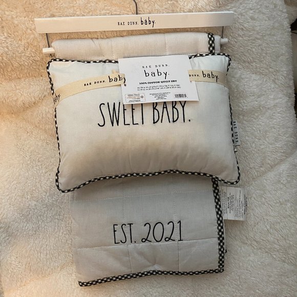 Rae Dunn | Other | Nwt Rae Dunn Baby Quilt Set | Poshmark
